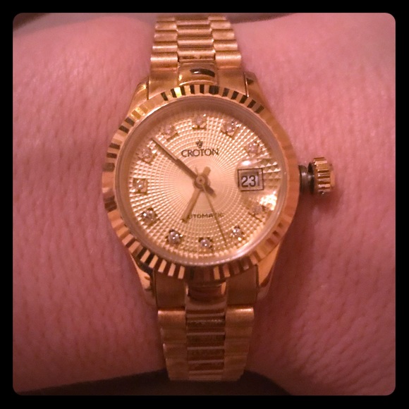 Croton | Accessories | Nwt Croton 8k Diamond Womens Watch | Poshmark